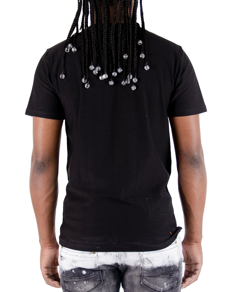Men's Inverse Logo Graphic T-Shirt in Black - twomilltwenty